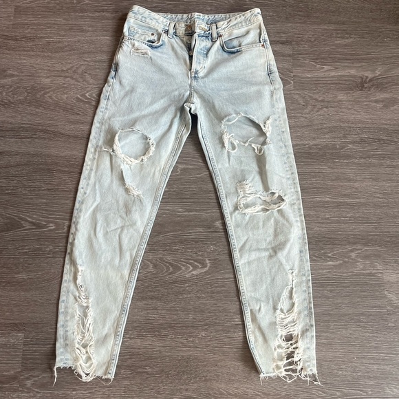 H&M | Jeans | Hm Ripped Boyfriend Jeans | Poshmark